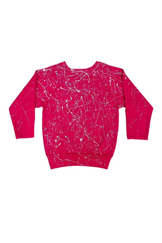 1980s Vintage Paint Splatter Cut Off Neck Sweater Selected by BusyLady ...
