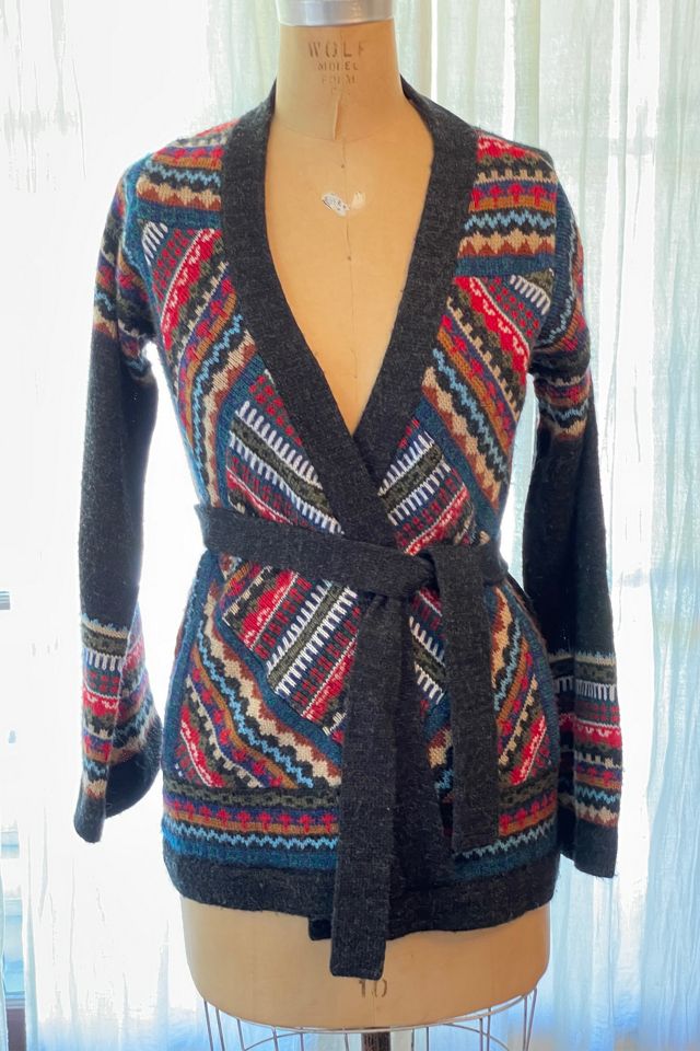Vintage 1970's Striped Wrap Cardigan Selected by FernMercantile | Free ...