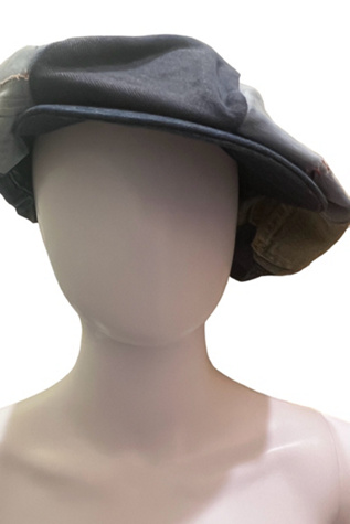 Vintage 1970s Patchwork Denim Newsboy Cap Selected by Personal Choice ...