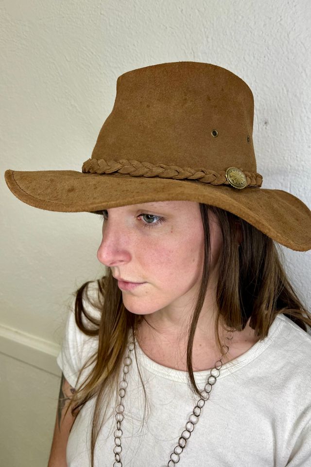 Suede Leather Walker Hat Selected by Wax Plant | Free People