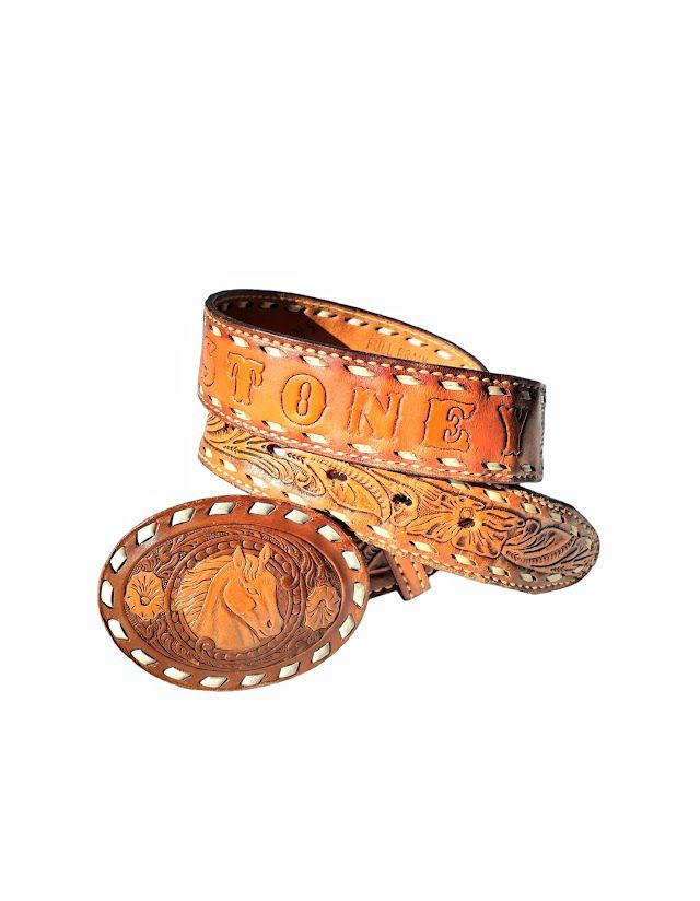 Vintage Stoney Pony Leather Belt Selected by Garbage Soup | Free People