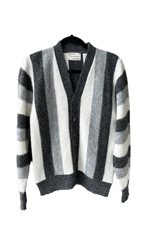 Vintage 1960's Vertical Striped Cardigan Selected by Vintage Warrior ...