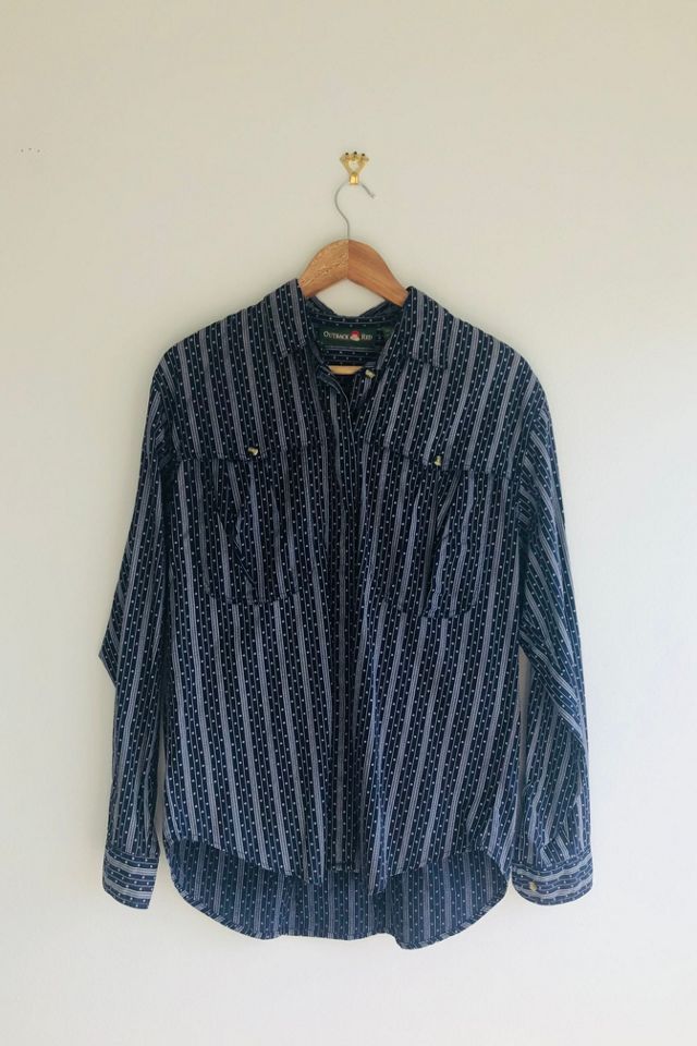 Vintage Outback Red Blue Calico Shirt Selected by The Curatorial Dept ...