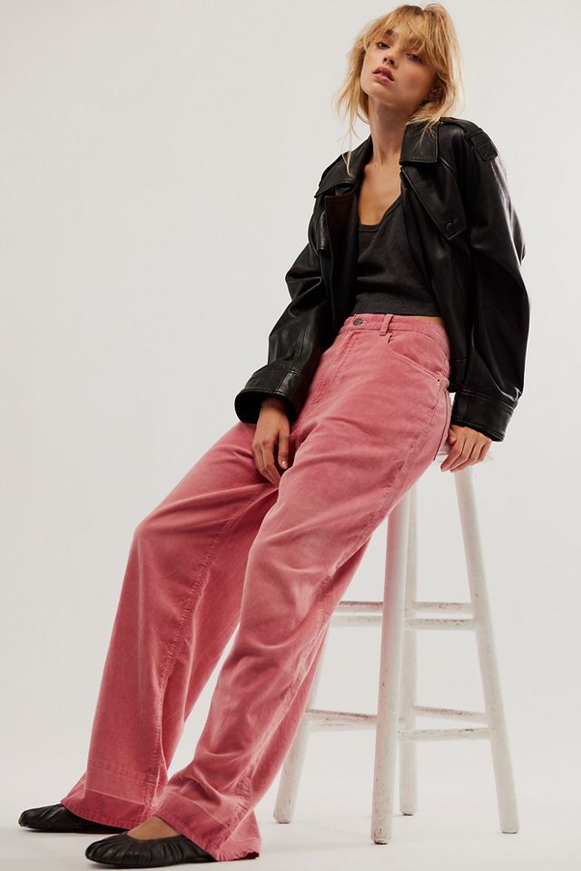 Denimist Teri Cord Wide Leg Jeans Free People Uk