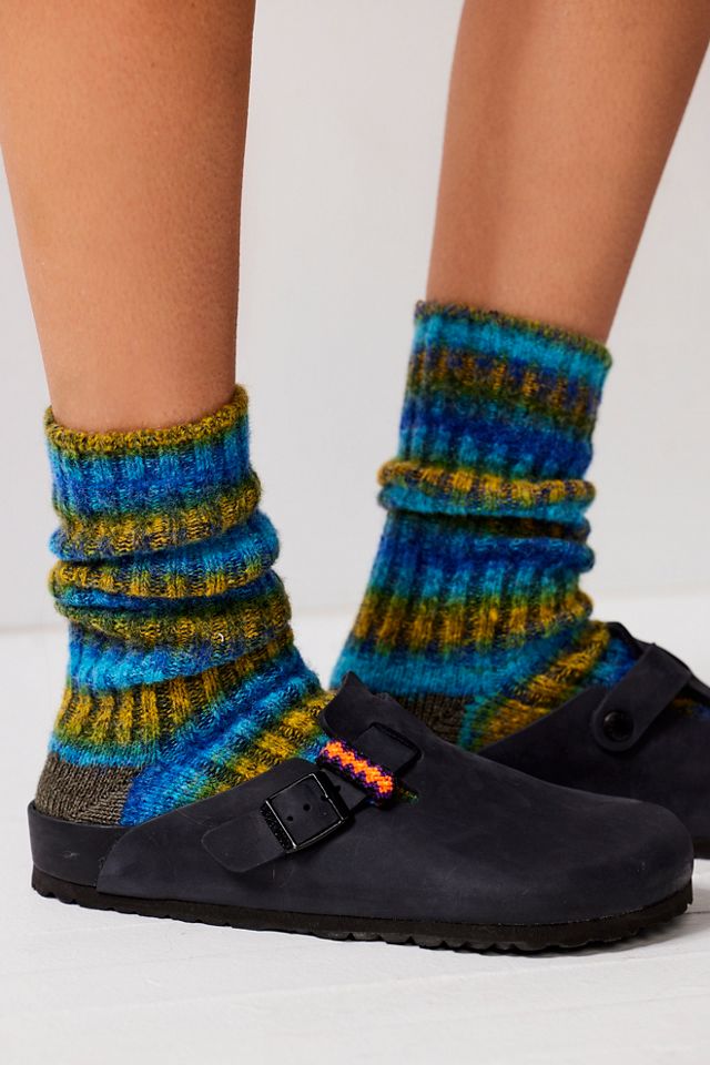 Chunky Gradient Crew Socks | Free People UK