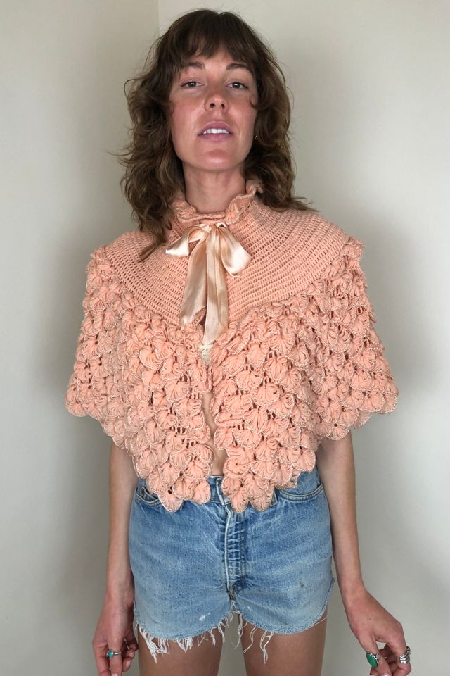 Vintage Scallop Crochet Capelet Selected by Picky Jane | Free People