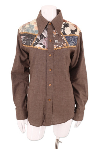 1970s Kennington Patchwork Button Down Shirt Selected By Ritual Vintage ...