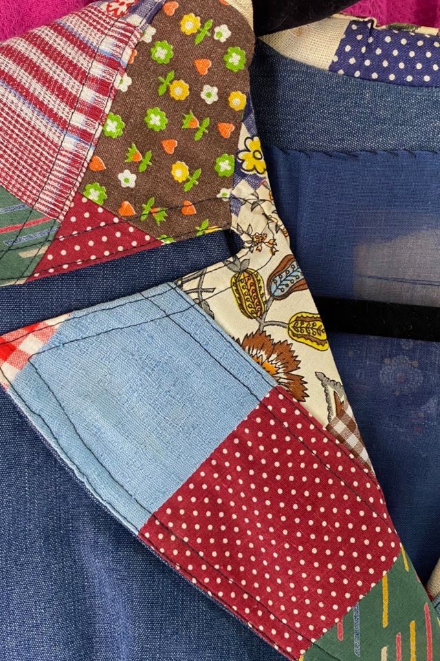 1970s Patchwork Applique Denim Blazer Selected By Ritual Vintage | Free ...
