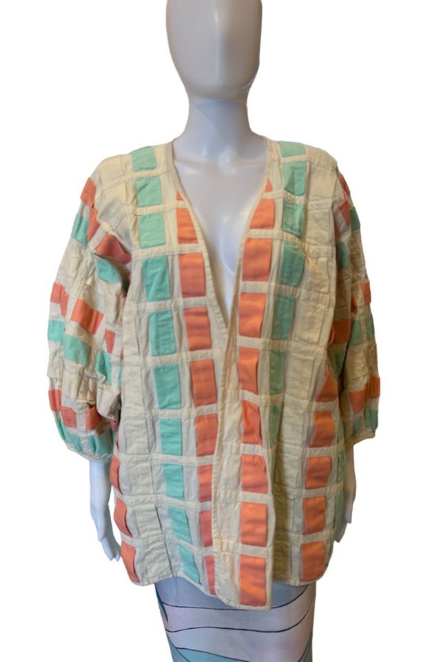 Vintage 1980s Ribbon Woven Jacket Selected by Personal Choice | Free People
