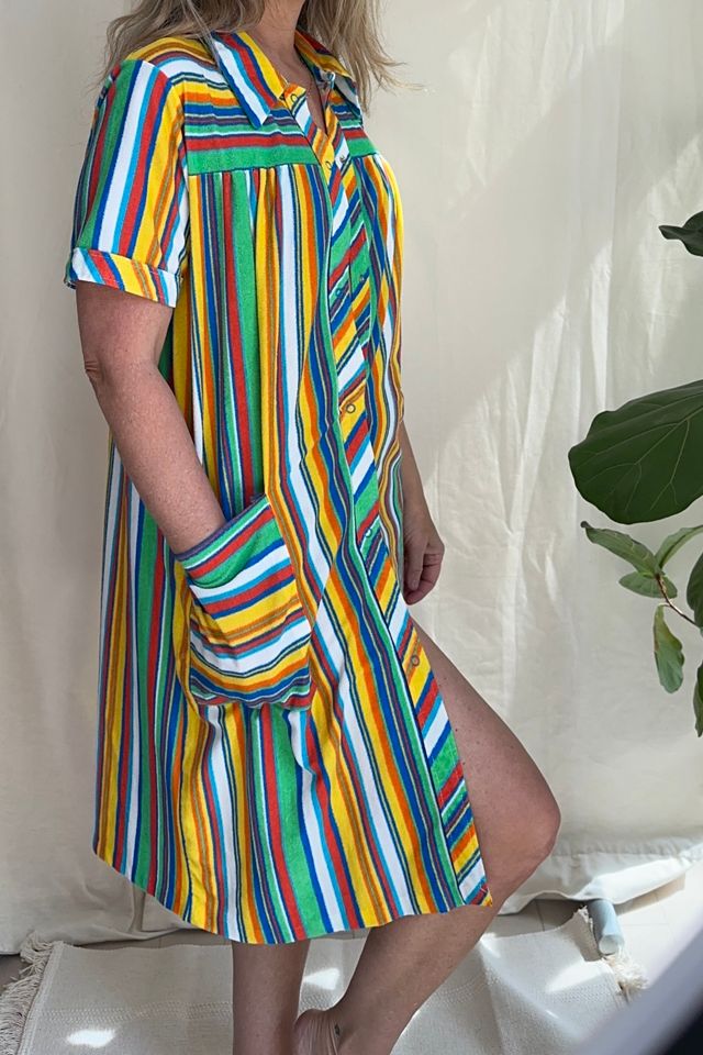 Vintage Striped Terry Cloth Dress Selected by KA.TL.AK | Free People