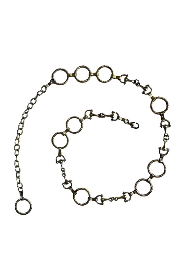 Vintage 1980s Metal Horse Bit & Chain Link Belt Selected by ...