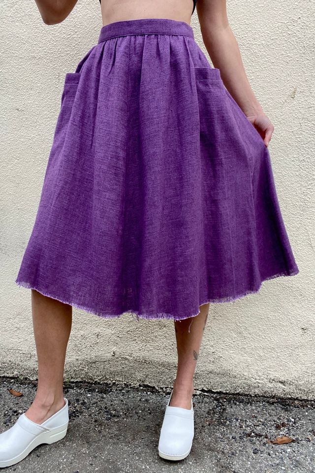 Vintage CWII Purple Skirt Selected by The Curatorial Dept. | Free People