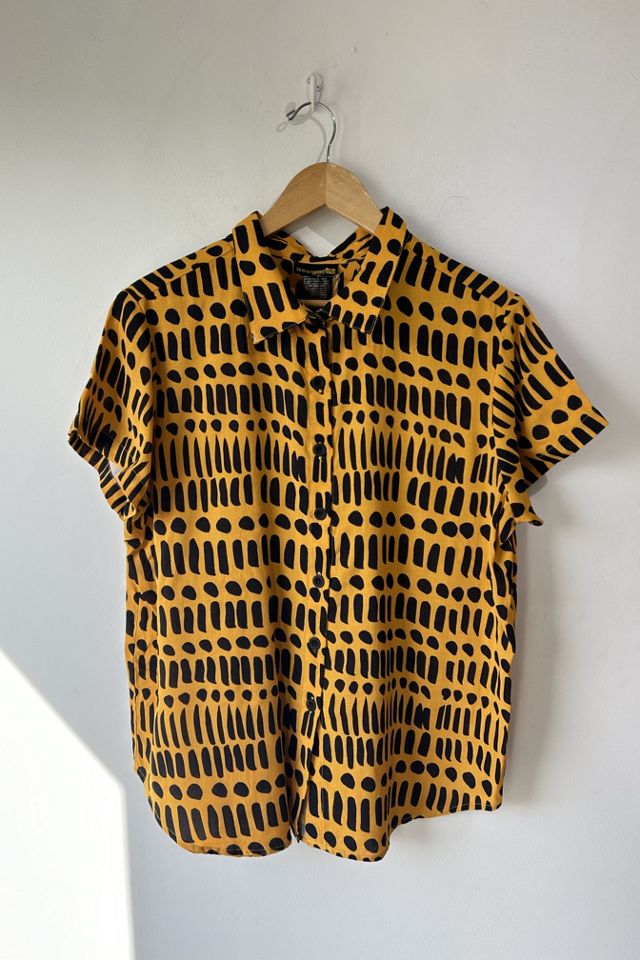 Nooworks Yellow and Black Print Shirt Selected by The Curatorial Dept ...