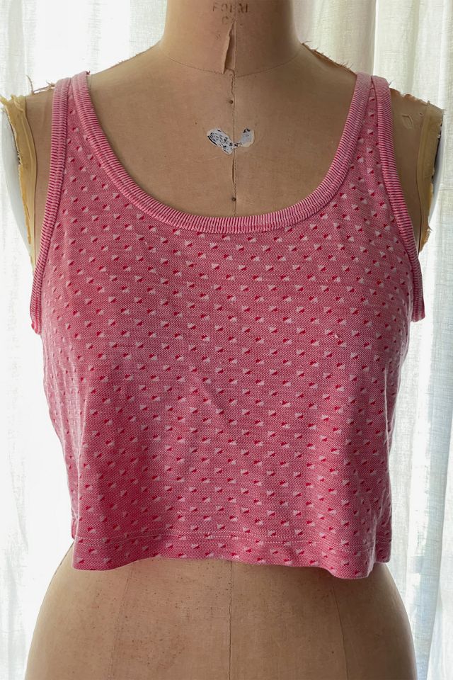 Vintage Red Geometric Crop Top Selected by FernMercantile | Free People