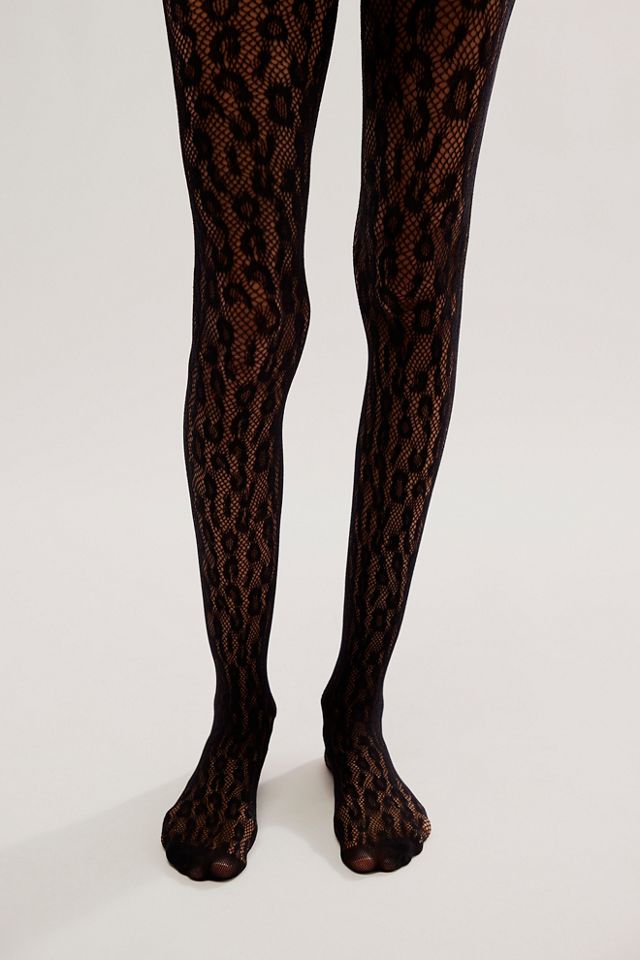 Leopard Fishnet Tights | Free People UK