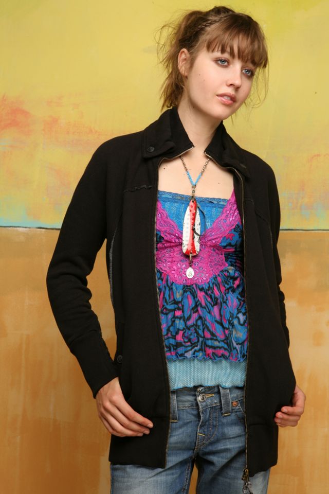 Fuzzy Zip up Jacket | Free People