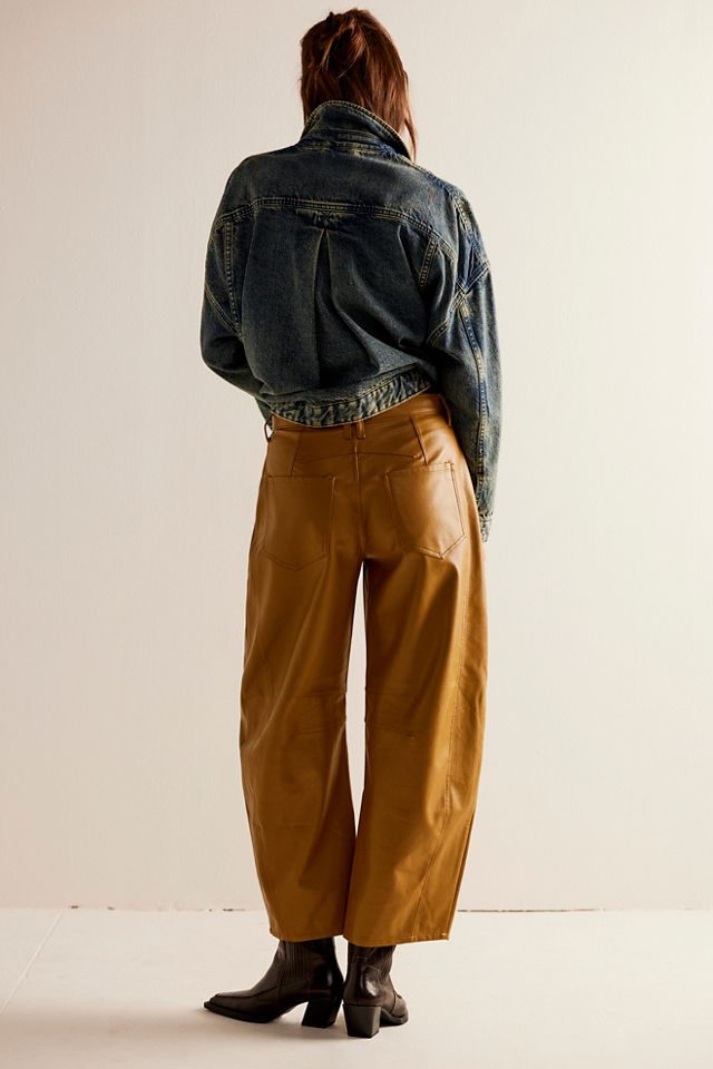 We The Free Good Luck Mid-Rise Vegan Barrel Jeans | Free People UK