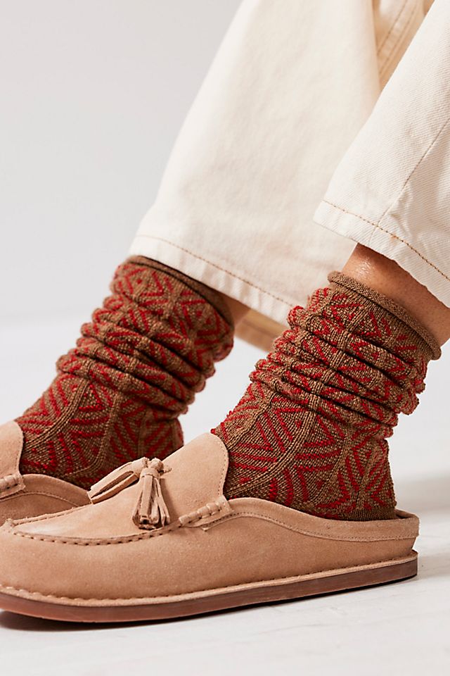 Maria La Rosa Shaggy Striped Socks | Free People UK Maria La Rosa Shaggy Striped Socks | Free People UK