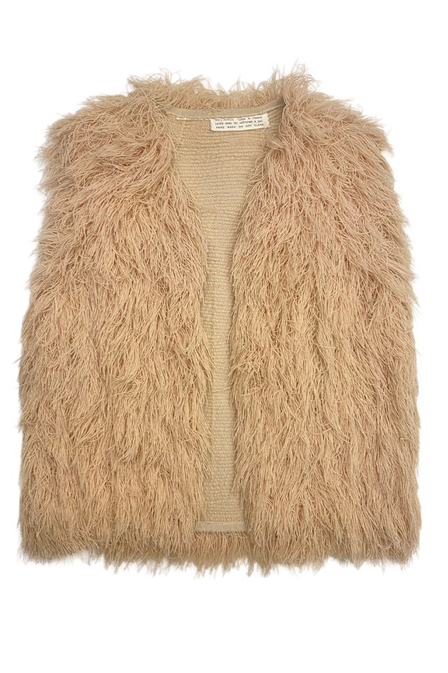 1970s Vintage French Shaggy Acrylic Vest Selected by BusyLady Baca ...