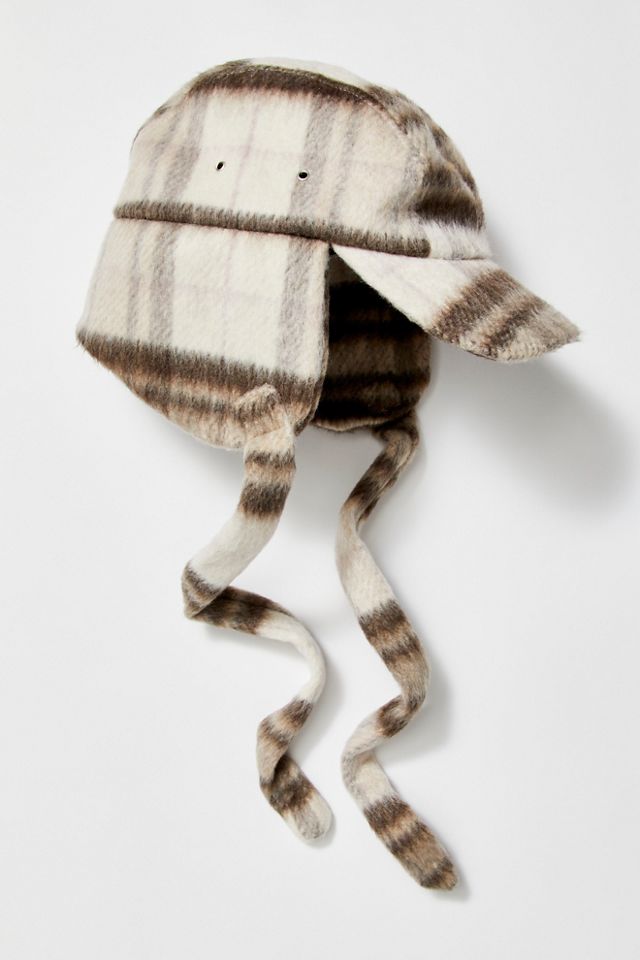 Carter Brushed Plaid Trapper Hat | Free People UK