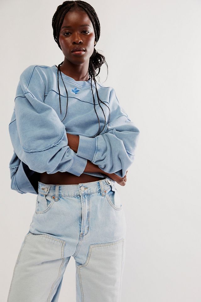OneTeaspoon Blue Acid Retro Crew | Free People