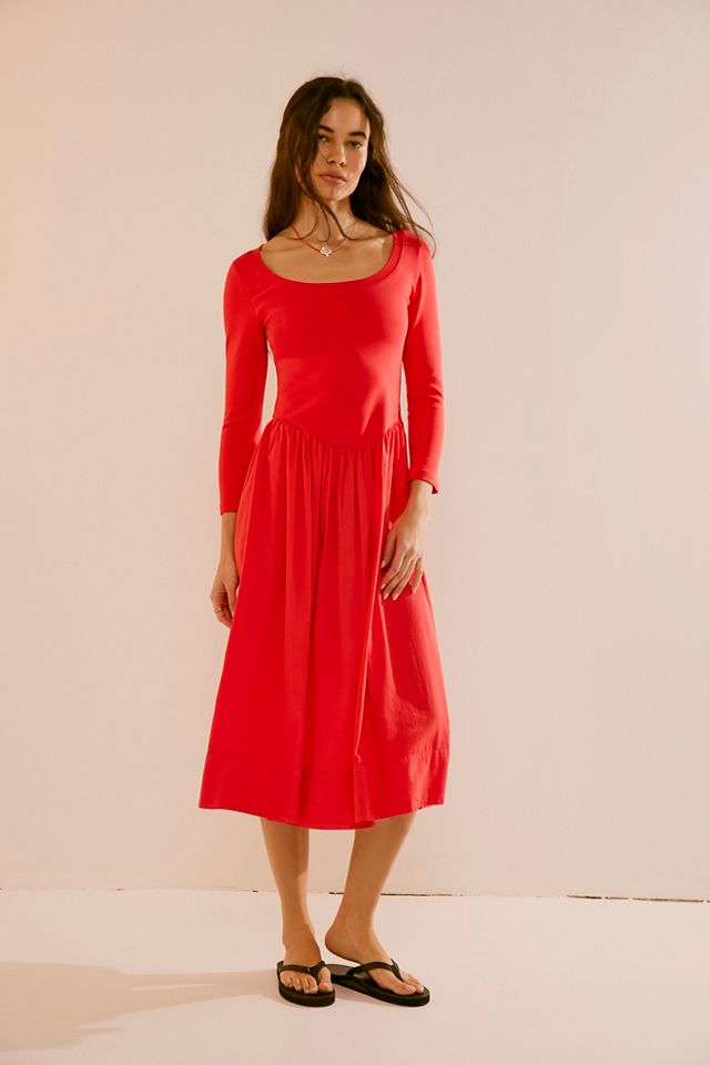 Aelia Drop Waist Midi Free People