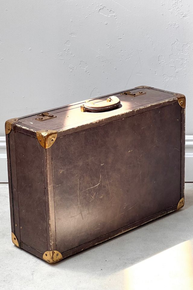 Vintage Bottega Venetta Scuffed Leather Medium Suitcase Selected by ...