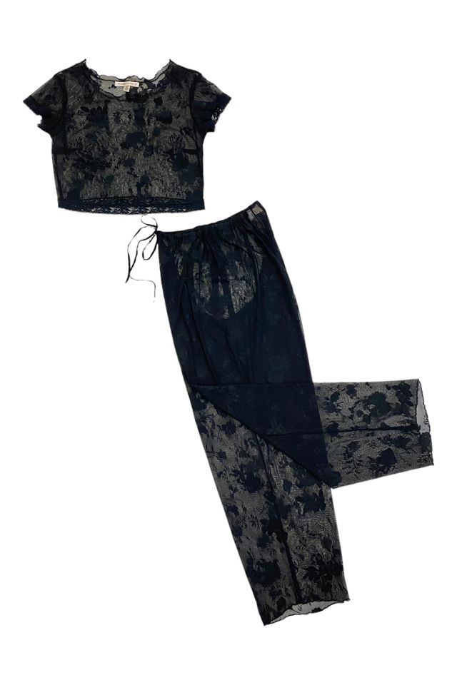 Y2K Vintage Victoria Secret Mesh Lace Pant Set Selected by BusyLady ...