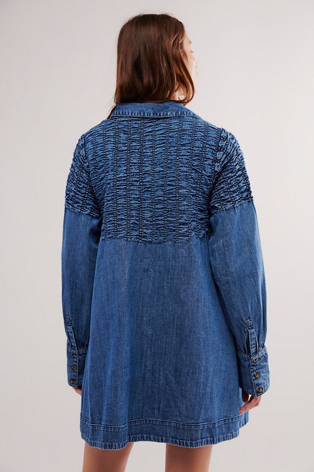 Denim Find Me Now Mini Dress | Free People