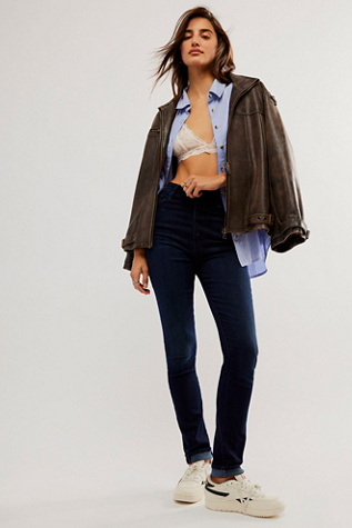 MOTHER High-Waisted Pixie Rail Sneak Jeans | Free People