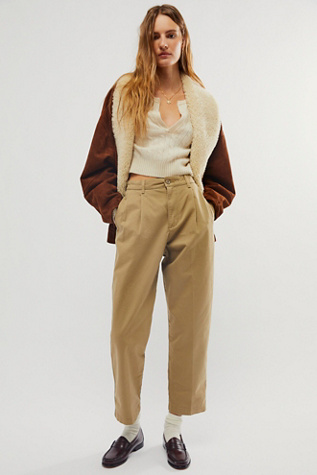 Dockers Original Khaki High Pleated Trousers | Free People