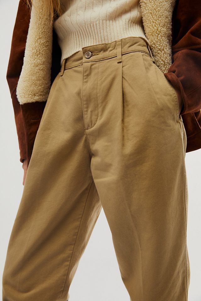 Dockers Original Khaki High Pleated Trousers | Free People