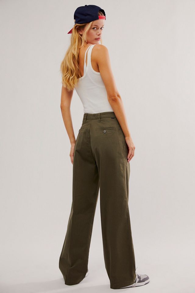 Dockers Original High Pleated Wide-Leg Trousers | Free People