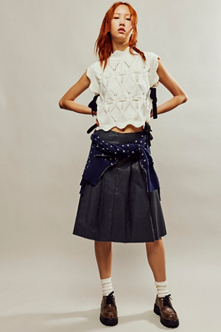 Softly Scalloped Knit Bib Top | Free People