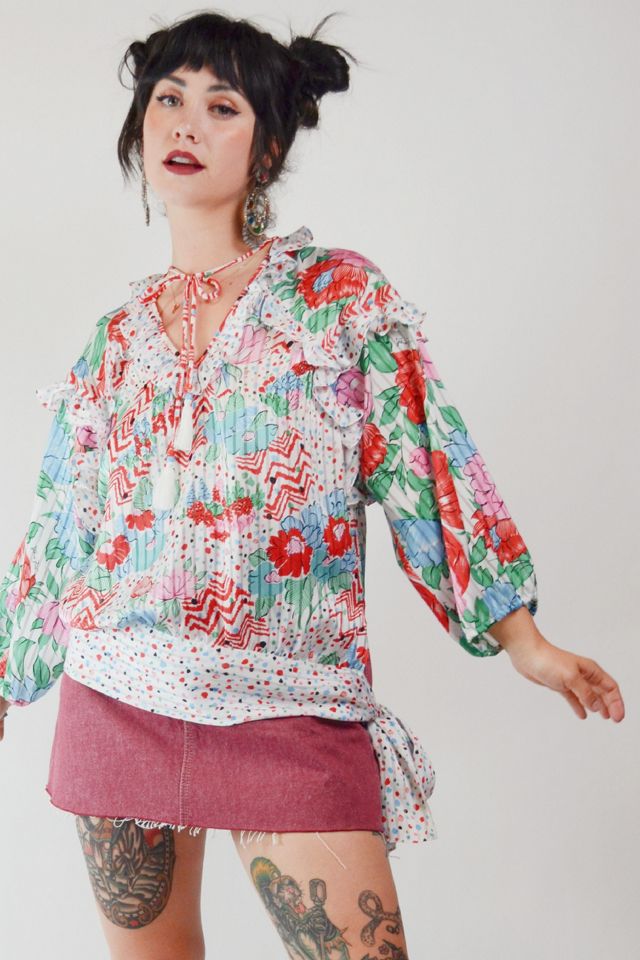 1980's Diane Freis Vintage Bold Blouse Selected by Old Moon Vintage ...