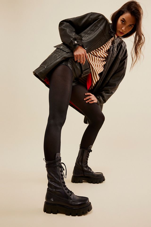 Sanna Glossy Tights Free People