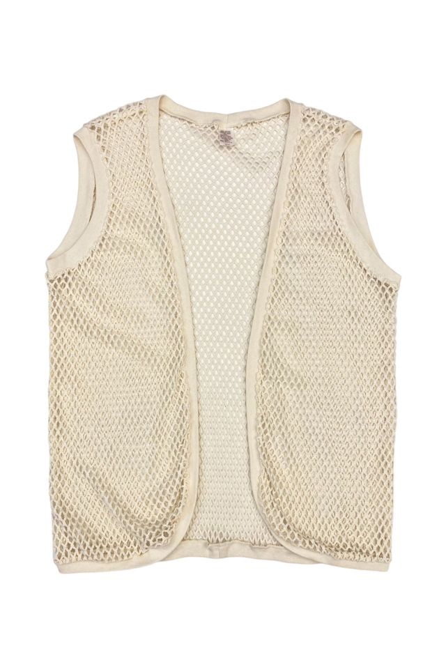 1990s Vintage Fishnet Mesh Vest Selected by BusyLady Baca & The Goods ...
