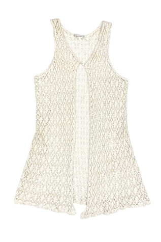 1980s Vintage Mesh One Button Vest Selected by BusyLady Baca & The ...