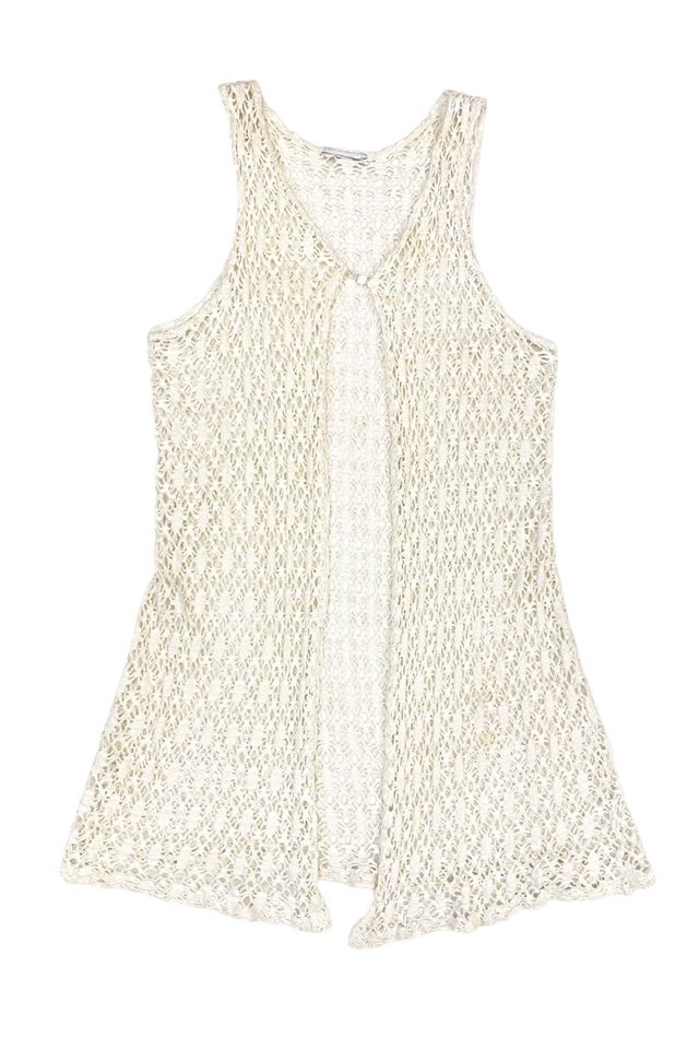 1980s Vintage Mesh One Button Vest Selected by BusyLady Baca & The ...