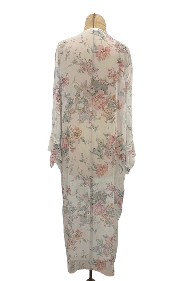 1980s Vintage Floral Chiffon Duster Selected by BusyLady Baca & The ...