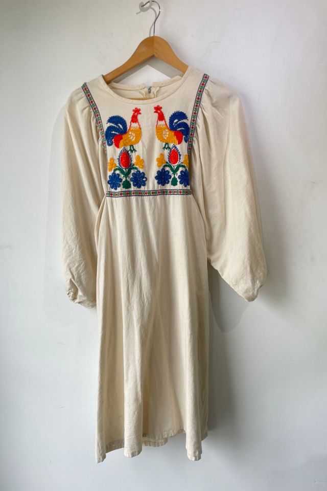 Vintage Joy Stevens CA Rooster Dress Selected by The Curatorial Dept ...