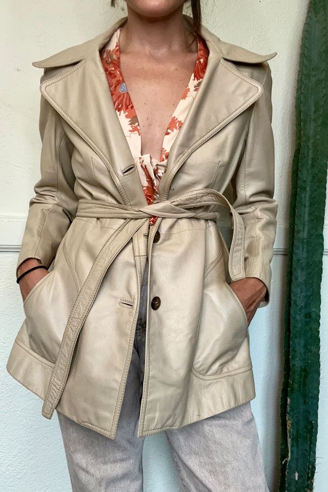 1970s Bone Leather Jacket Selected by Grievous Angel Vintage | Free People