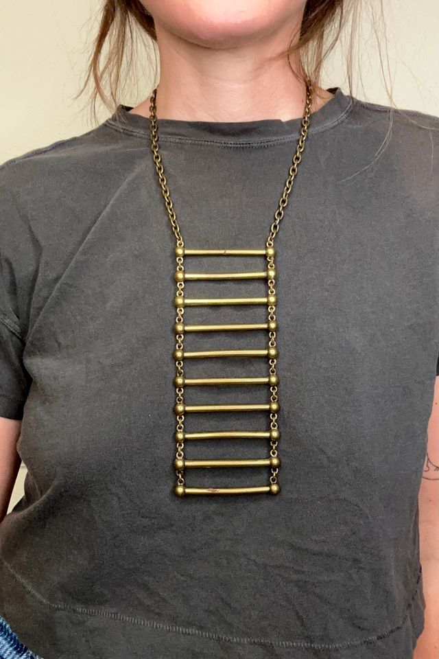 Y2K Brass Ladder Necklace Selected by Cherry | Free People