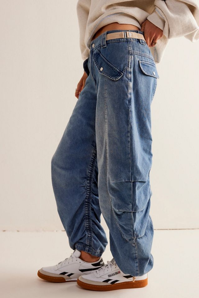 We The Free In A Cinch Denim Pull-On Jeans | Free People