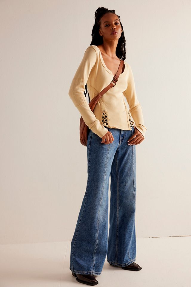 We The Free Laced Up Layering Top Free People
