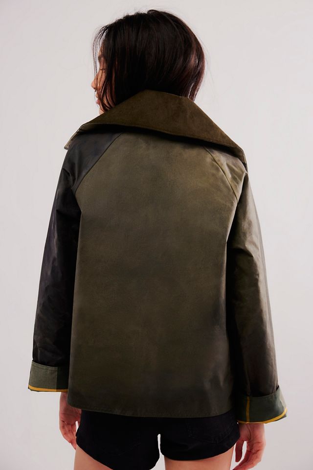 Barbour Patch Drummond Waxed Jacket | Free People