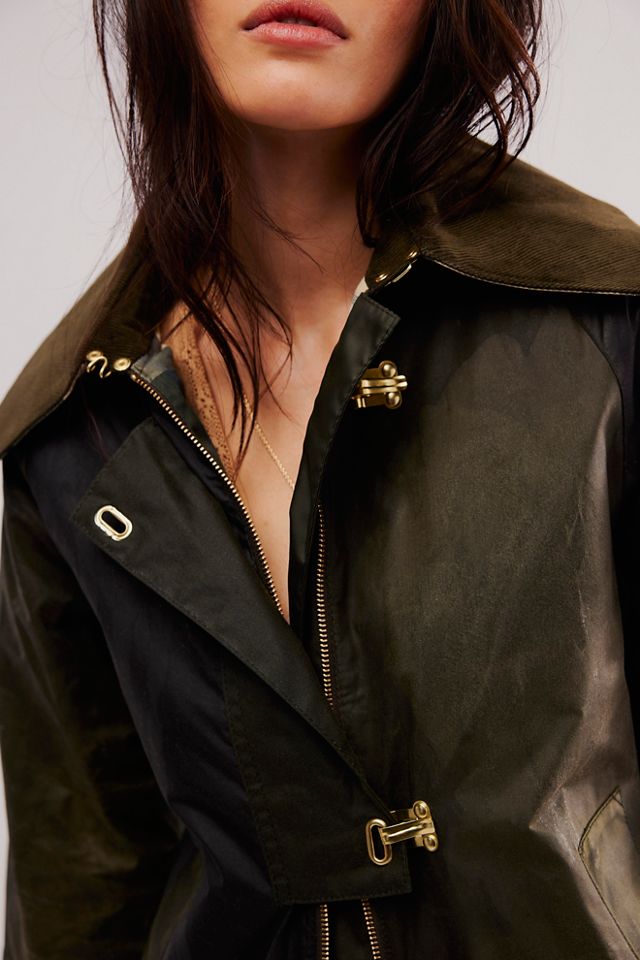 Barbour Patch Drummond Waxed Jacket | Free People