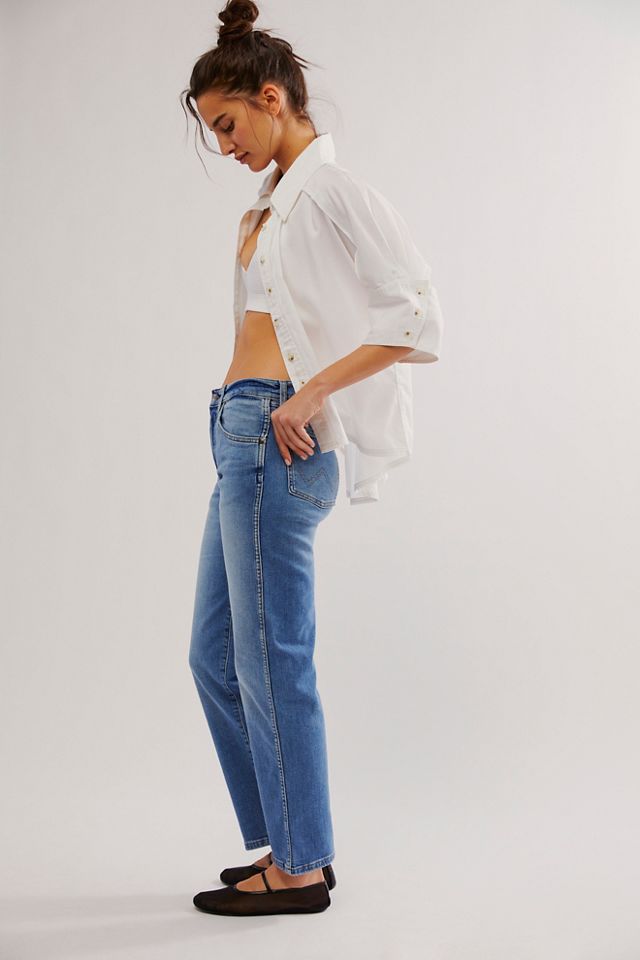 Wrangler Sunset Mid-Rise Straight Jeans | Free People