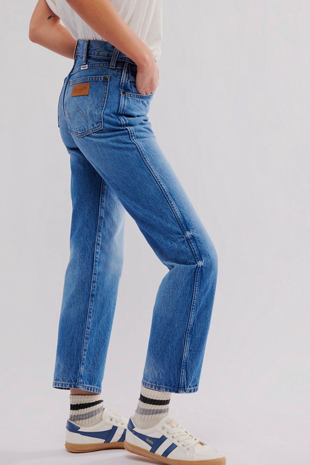Wrangler Sunset Mid-Rise Straight Jeans | Free People