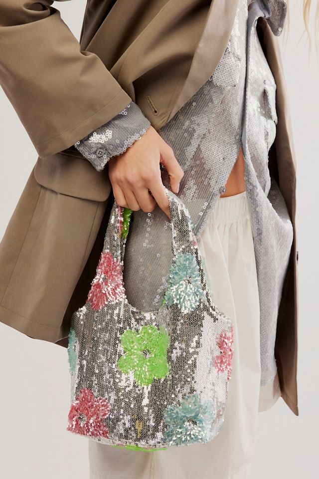 Pastel Posies Sequin Mini Purse | Free People